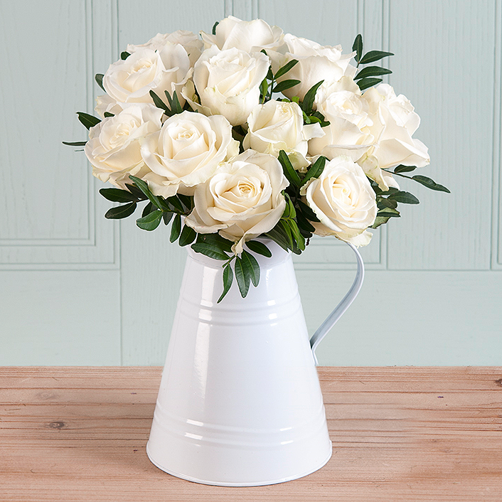 Cotton White Roses | Myjam